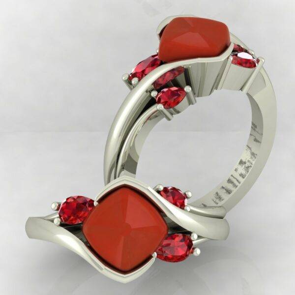 Red Engagement Rings – Virginia Ann Designs