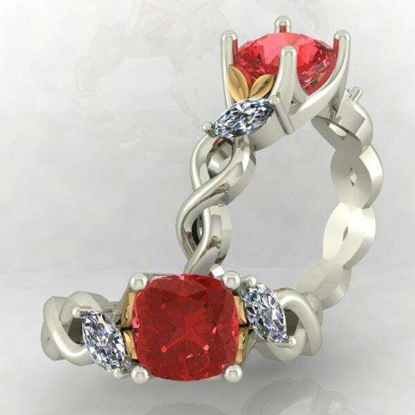 Red Engagement Rings – Virginia Ann Designs